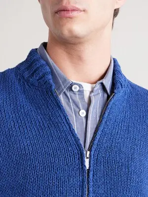Barena Venezia Linen-blend Zip-up Cardigan