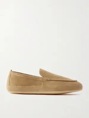 Officine Creative Line 001 Suede Loafers - Neutrals