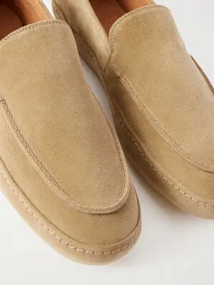 Officine Creative Line 001 Suede Loafers - Neutrals
