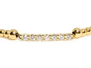 ZARUX Sphereglow Diamond Beaded Bracelet