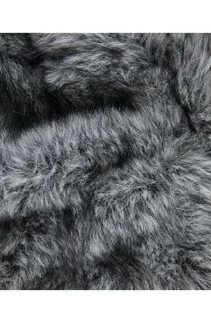Mango Faux Fur Trapper Hat - Grey
