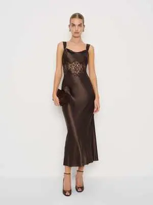 Brown Silk Dresses