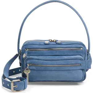 Acne Studios Camero Party Suede Shoulder Bag - Denim Blue