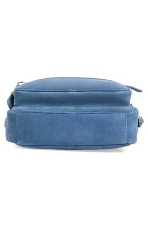 Acne Studios Camero Party Suede Shoulder Bag - Denim Blue