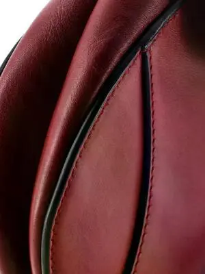 Dior Saddle Handbag Leather Mini Shoulder Bag - Red