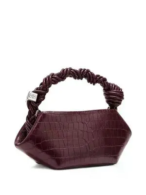 GANNI Mini Twisted-handle Tote Bag - Red