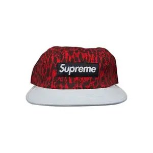 Supreme Leopard Print Camp Cap