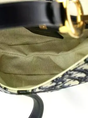 Dior Saddle Handbag Oblique Canvas Medium Shoulder Bag - Blue