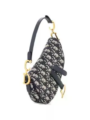 Dior Saddle Handbag Oblique Canvas Mini Shoulder Bag - Blue