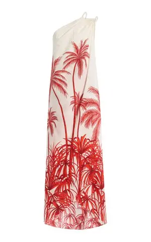 ANDRES OTALORA Sin Disimulo One-shoulder Maxi Dress - Red