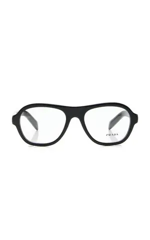 Prada Round-frame Acetate Eyeglasses - Black