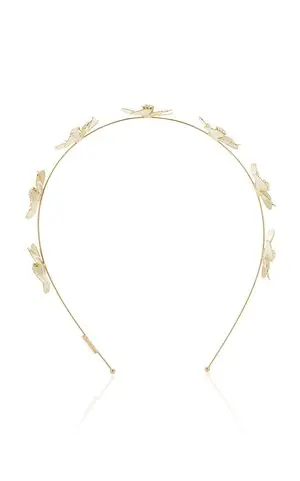 LELET NY Eden Floral Headband - Gold