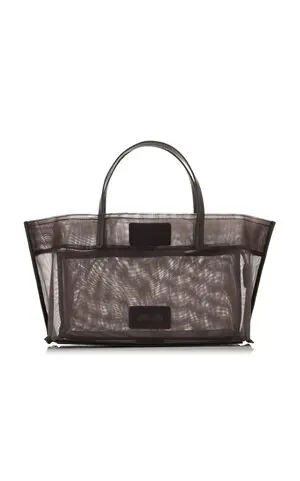 Staud Christos Mini Mesh Tote Bag - Brown