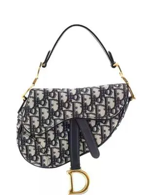 Dior Saddle Handbag Oblique Canvas Mini Shoulder Bag - Blue