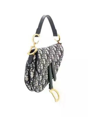 Dior Saddle Handbag Oblique Canvas Mini Shoulder Bag - Blue