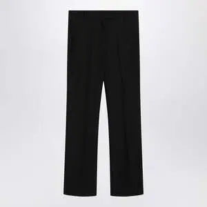 Max Mara Cotton-Blend Trousers - Black