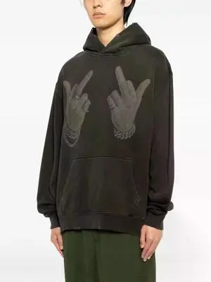 WARMAN Graphic Print Hoodie