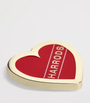 Harrods Enamel Heart Pin Badge