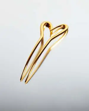 DEBORAH PAGANI X WESTMAN ATELIER Heart Hair Pin - Gold