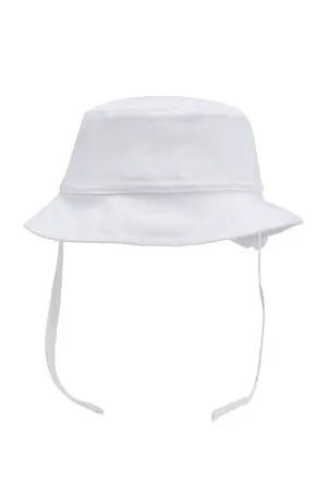 BOSS Bucket Hat With Monogram - White