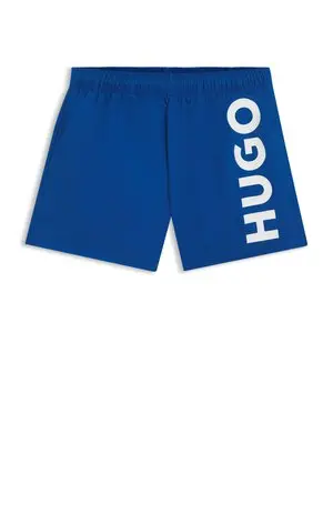 Hugo Swim Shorts With Logo - Blue