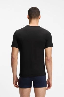 BOSS Three-pack Cotton Undershirts - Black