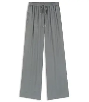 BOSS Wide-leg Trousers With Logo Jacquard