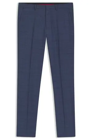 Hugo Extra-slim-fit Trousers - Dark Blue