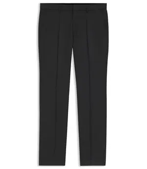 BOSS Regular-fit Virgin Wool Serge Pants - Black