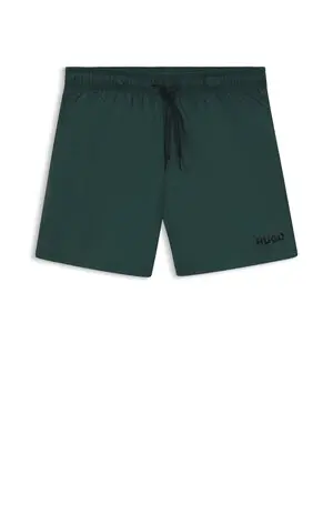 Hugo Swim Shorts With Logo Print - Light Green
