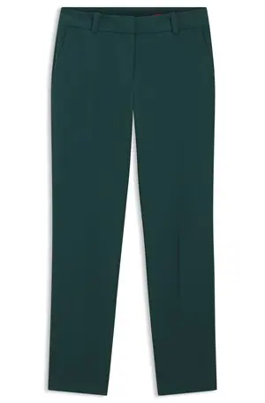 Hugo Slim-fit Trousers With Slit Hems