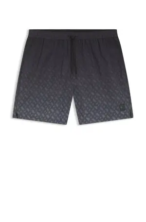 BOSS Logo Badge Swim Short - Dark Grey
