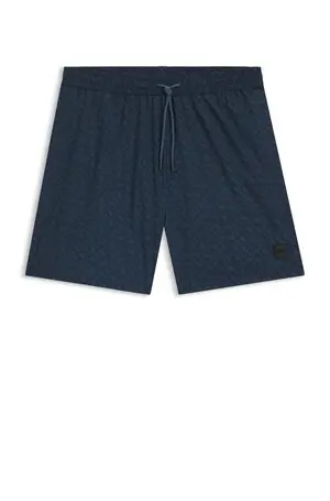 BOSS Logo Badge Swim Short - Light Blue