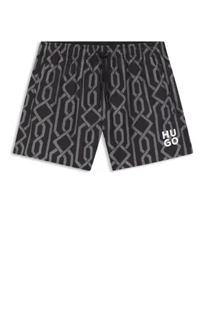 Hugo Board/boxer Swim Shorts - Patterned