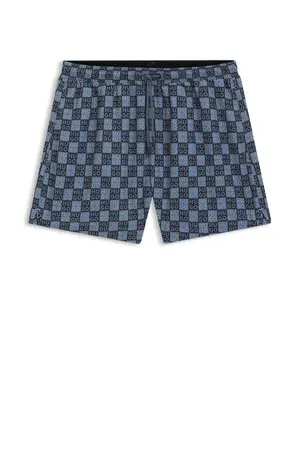 Hugo Quick-dry Swim Shorts - Dark Blue