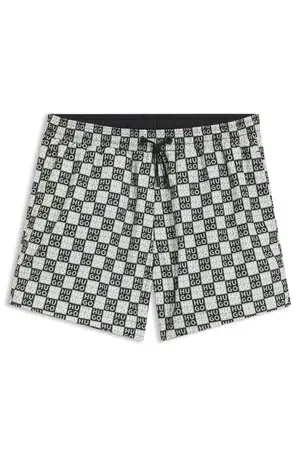 Hugo Quick-dry Swim Shorts - Dark Green