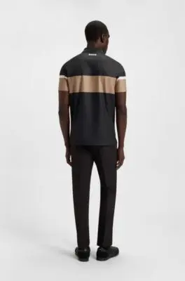 BOSS Paddy Grid-pattern Polo Shirt