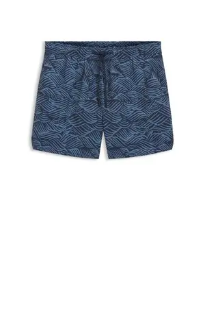 Hugo Swim Shorts With Logo - Light Blue