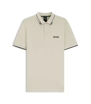 BOSS Active Paddy Regular-fit Polo Shirt In Quick-dry Stretch Pique - Light Beige