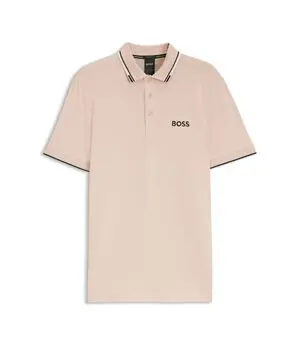 BOSS Active Paddy Regular-fit Polo Shirt In Quick-dry Stretch Pique - Light Orange