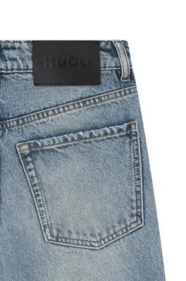 Hugo Wide-leg Rigid Denim Jeans