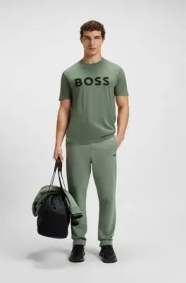 BOSS 3d-logo T-shirt In Cotton Jersey - Light Green