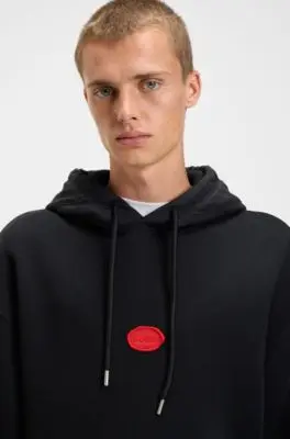 Hugo Cotton-blend Hoodie With Logo