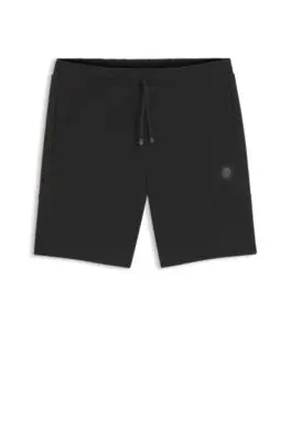 BOSS Cotton-blend Shorts With Monogram Detail