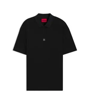 Hugo Jacquard-pattern Polo Shirt In A Relaxed Fit