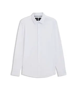 BOSS Slim-fit Shirt In A Performance-stretch Cotton Blend - White