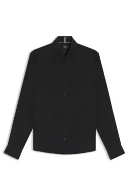 BOSS Regular-fit Shirt In Cotton-blend Flannel