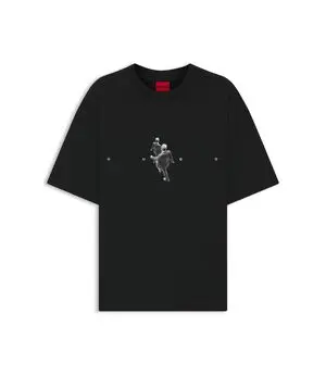 Hugo Graphic-artwork T-shirt In Cotton Jersey