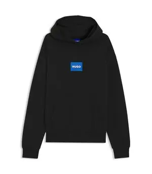 Hugo Cotton Terry Hoodie - Black
