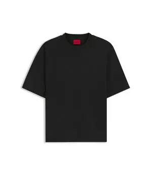 Hugo Overlock-stitch T-shirt In A Relaxed Fit